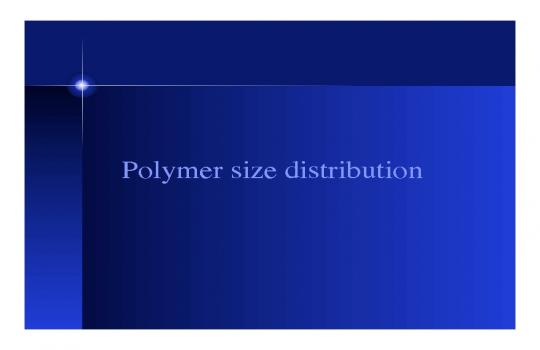 Microtubules, - polymer size distribution - and other balance equation ...