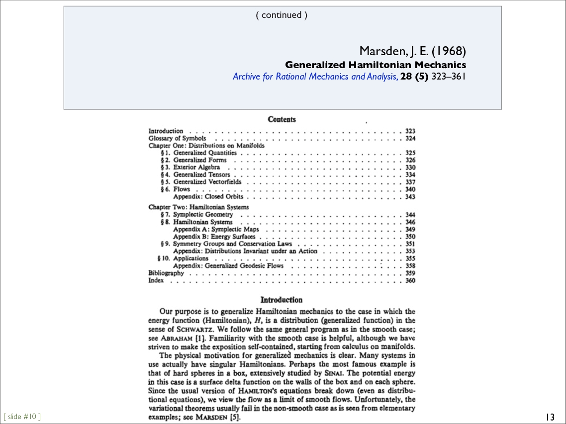 Introduction to Marsden & Symmetry | mathtube.org