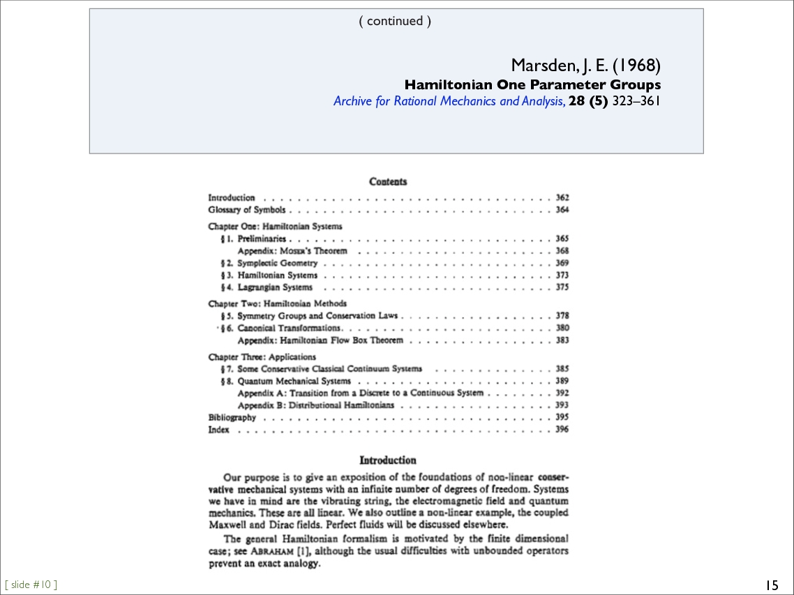 Introduction to Marsden & Symmetry | mathtube.org