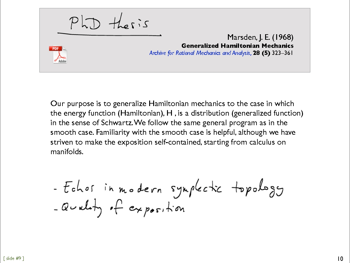 Introduction to Marsden & Symmetry | mathtube.org