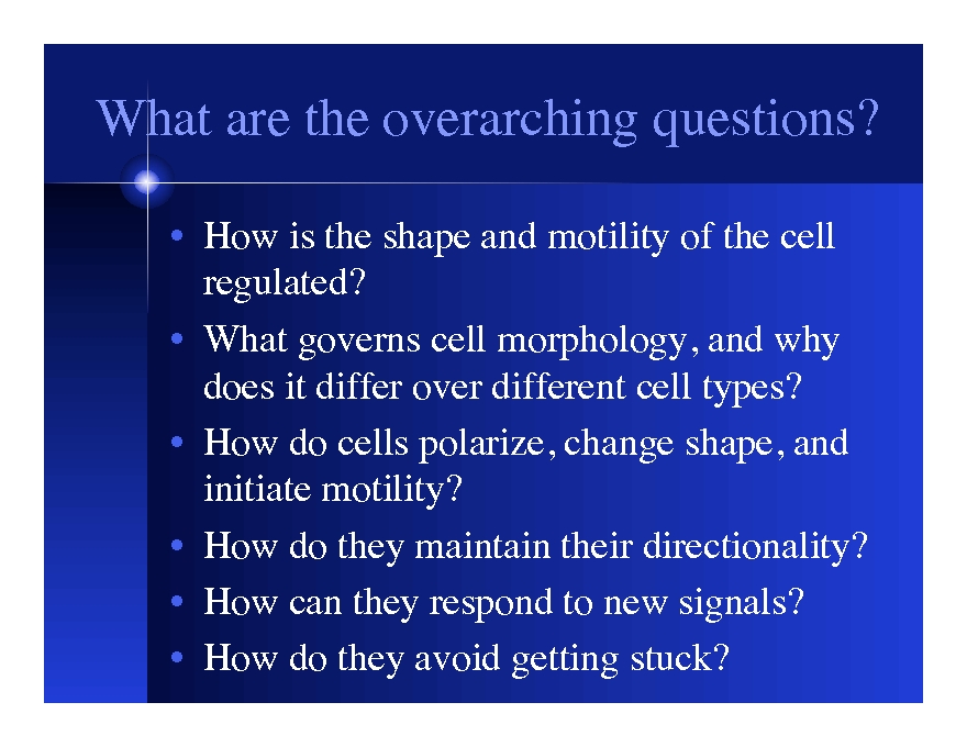 Cell Polarity Models & Simulating Cell Motility Using the Cellular ...