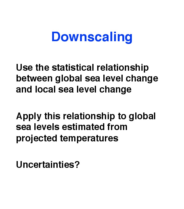 Projecting the Uncertainty of Sea Level Rise Using Climate Models and Statistical Downscaling ...