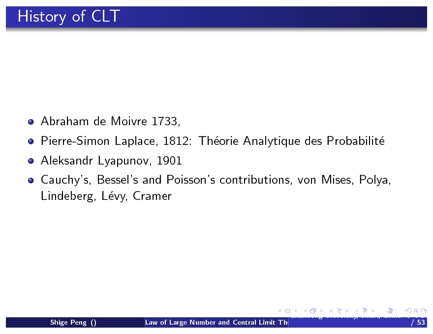 Law of Large Number and Central Limit Theorem under Uncertainty, the ...
