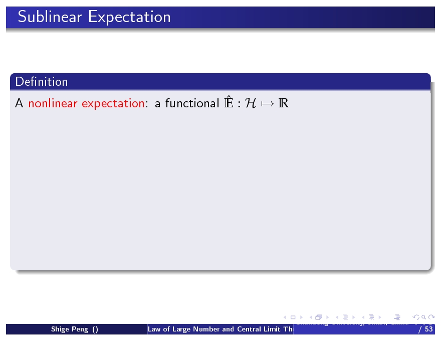 Law of Large Number and Central Limit Theorem under Uncertainty, the ...