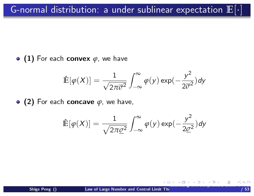 Law of Large Number and Central Limit Theorem under Uncertainty, the ...