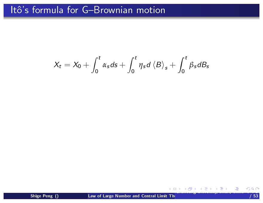 Law of Large Number and Central Limit Theorem under Uncertainty, the ...